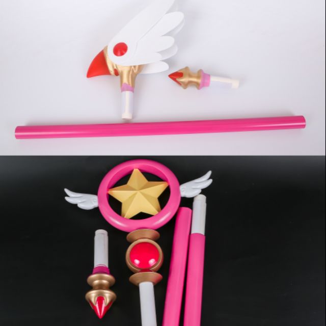 Card captor sakura kinomoto CCS sealing wand cosplay anime merchandise ...