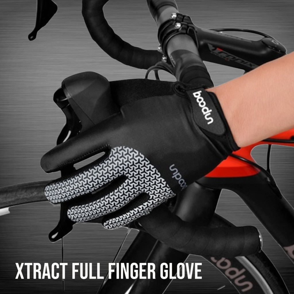 🔥Ready Stock🔥Boodun Xtract Full Finger Glove Cycling Padded Gloves Road bike Mountain bike RB ...