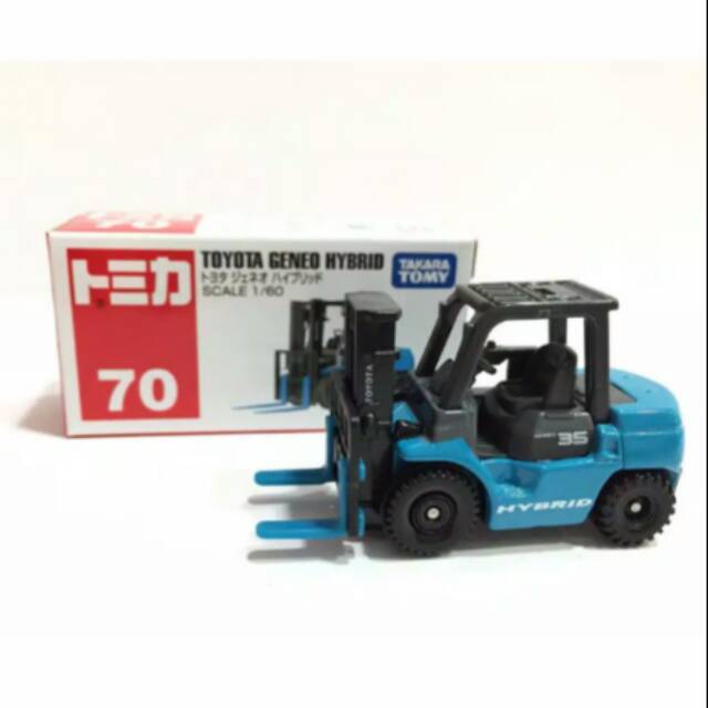 Tomica Diecast No. 70 Toyota Geneo Forklift Miniature Heavy Equipment ...