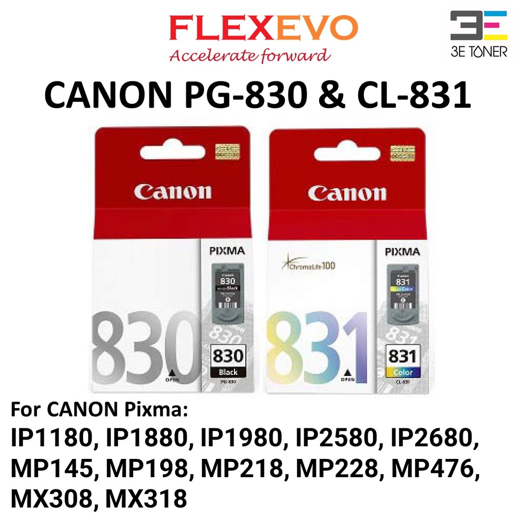 Ink 830 PG830 PG-830 831 CL831 CL-831 for Pixma IP1180 IP1980 IP2580 ...