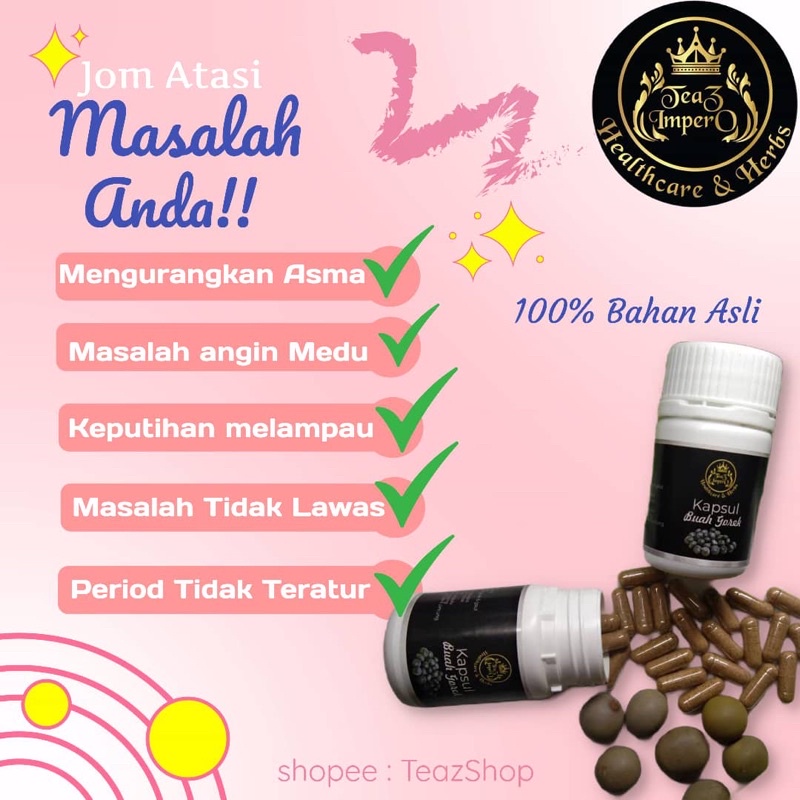 Kurangkan lelah & Angin dalam badan @ Medu Kapsul Gorek(45biji ...