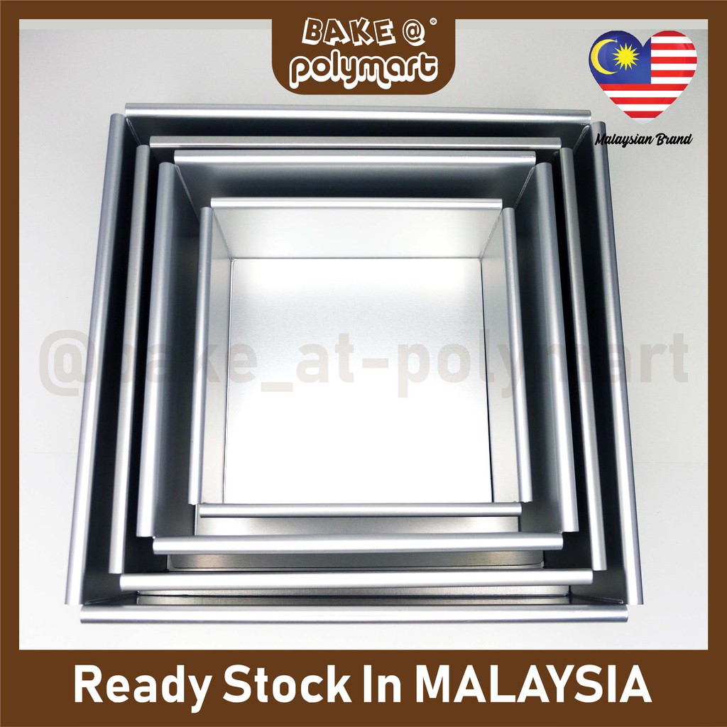 Loose Base SQUARE Pan for bake SQUARE Cake 4"/5"/6"/7"/8" (1Pc ...