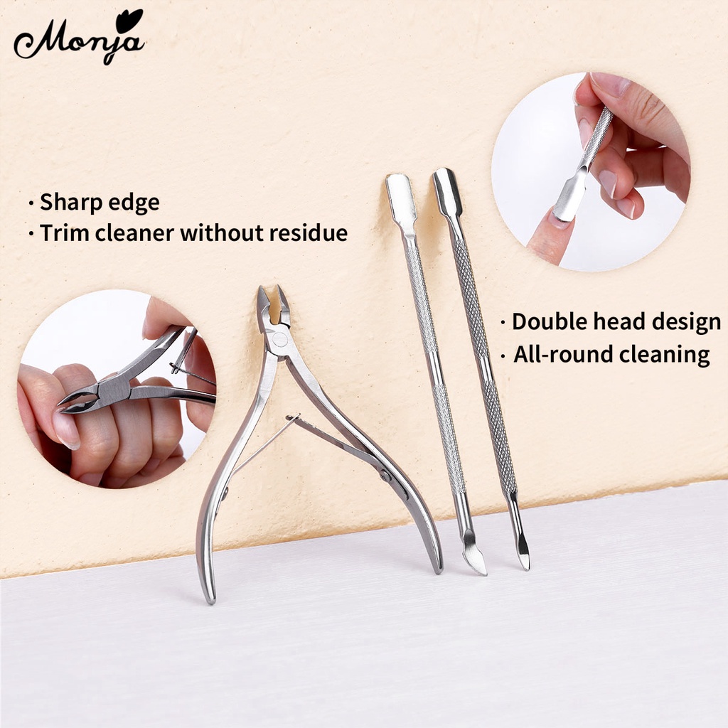 Monja Nail Cuticle Remover Kit Nail Tips Removal Nail Drill Machine ...