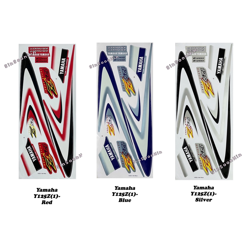 Yamaha Y125Z (1) Body Sticker / Stripe #y125 125z 125 | Shopee Malaysia