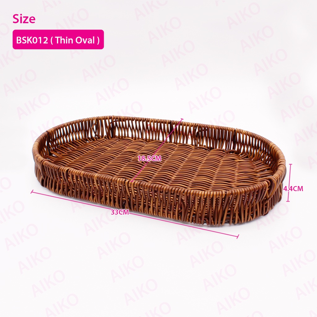 (AIKO) BASKET RATTAN/FRUIT/ MULTIPLE DESIGN / BAKUL PELBAGAI DESIGN | Shopee Malaysia