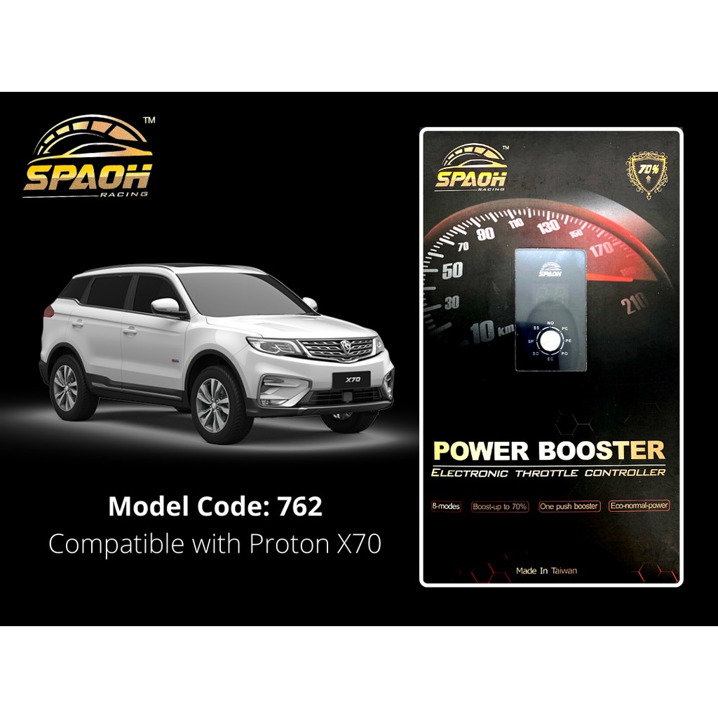 Proton X70 SPAOH RACING Throttle Controller 762 Power Booster 8 Modes ...
