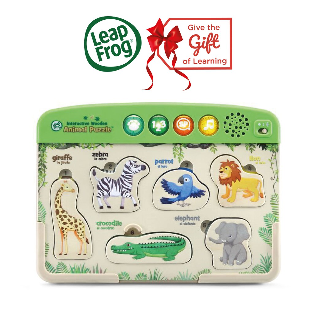 LeapFrog Interactive Wooden Animal Puzzle | Shopee Malaysia