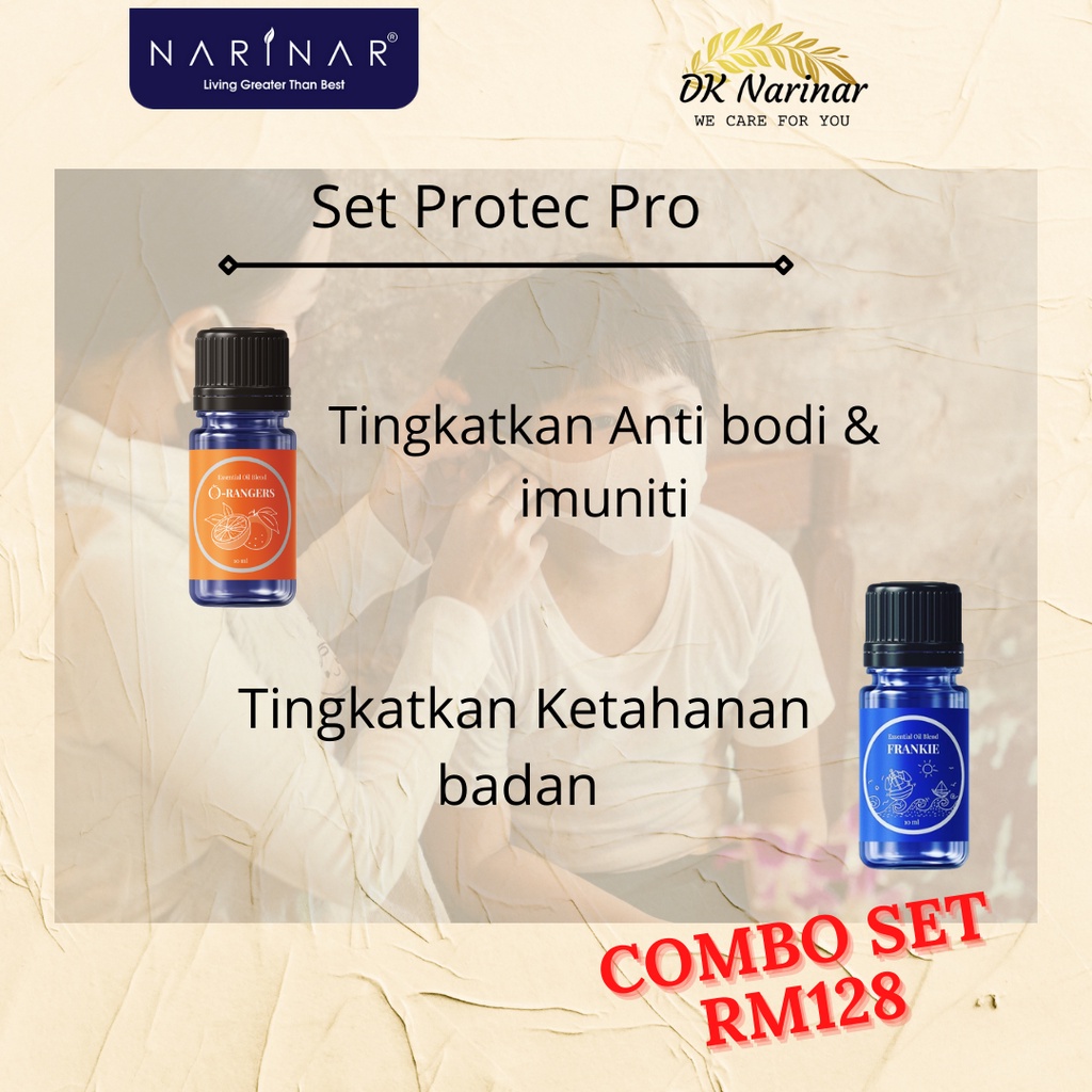 NARINAR ESSENTIAL OIL O-RANGES DAN FRANKIES SET PROTEC PRO - BANTU MASALAH SELESEMA DAN ...
