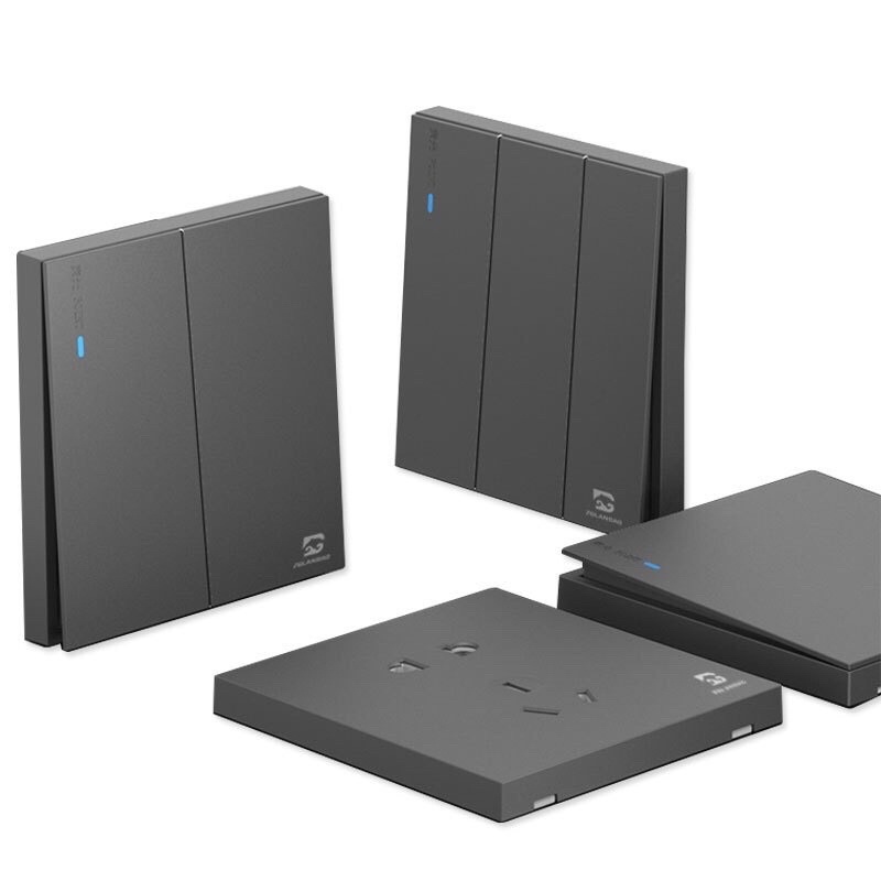 Suiz dinding rumah kelabu gelap single pin panel suis dinding | Shopee ...