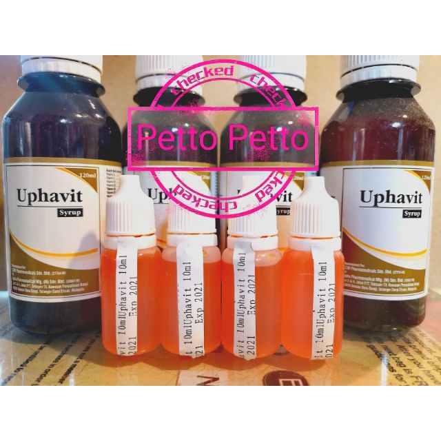 Uphavit Syrup Vitamin, Sesuai untuk Kucing & Anjing (Repack 10ml ...