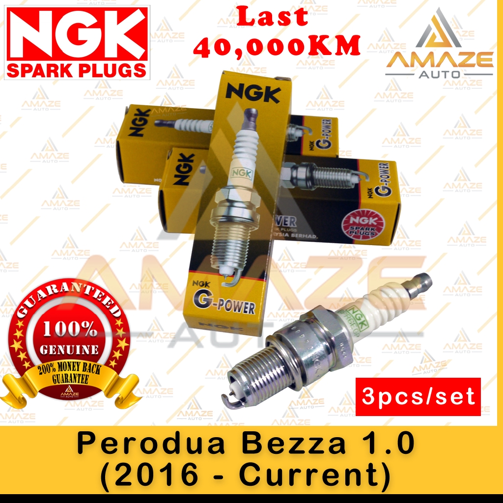 NGK G-Power Platinum Spark Plug for Perodua Bezza 1.0 (16-Current ...