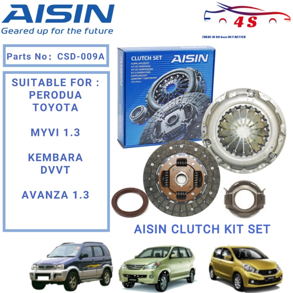 Perodua Myvi 1.3, Kembara DVVT, Avanza 1.3 Clutch Kit Set Aisin Japan ...