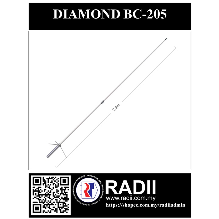 Diamond Fixed Station Antenna BC-205 | Shopee Malaysia