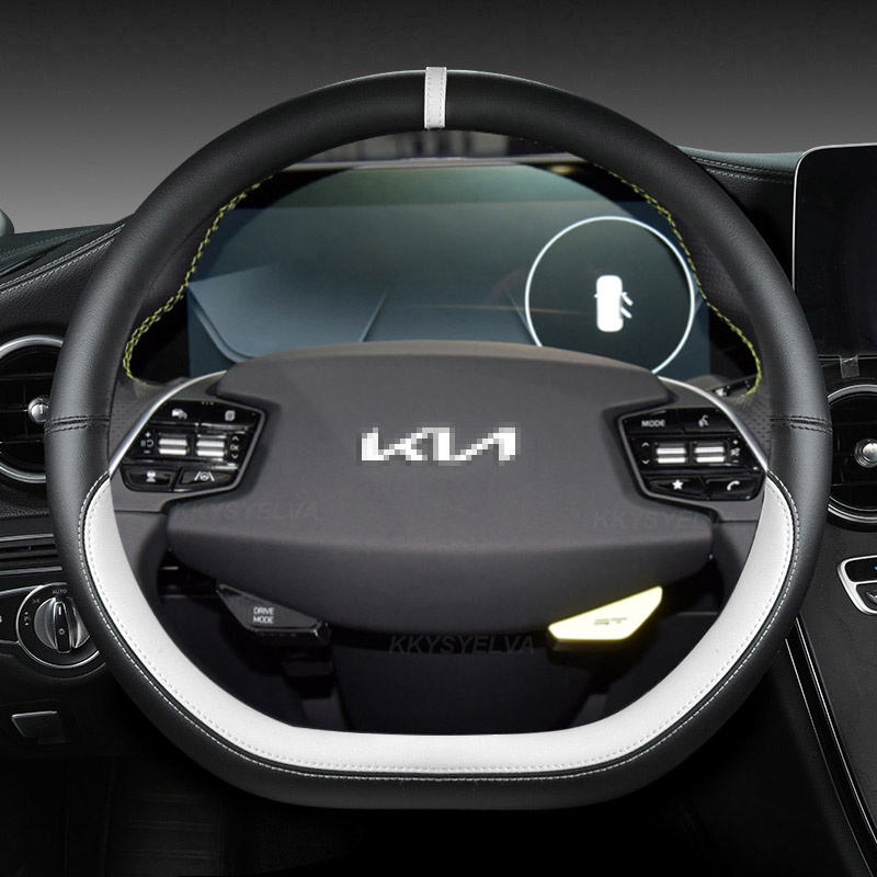 Car Steering Wheel Cover 38cm Leather For KIA K5 KX5 K2 K3 GT Brand Rio ...