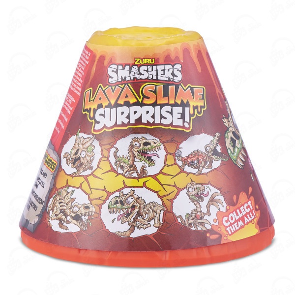 ZURU Smashers Lava Slime Surprise Egg Burst Dinosaur Fossil Archaeology ...