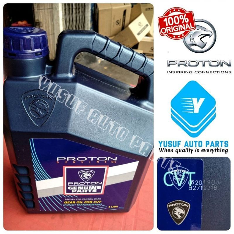 100% ORIGINAL Proton - Punch CVT Oil - 4 Liter (1 bottle) - PW911215-4L ...