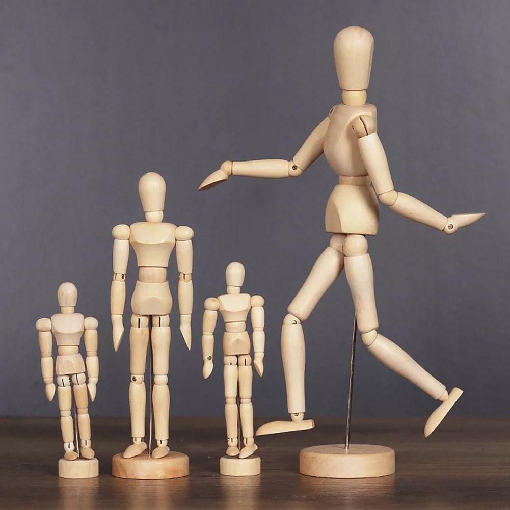 Wooden Human Body Model Figure Manikin Mannequin Artist Drawing Sketch ...