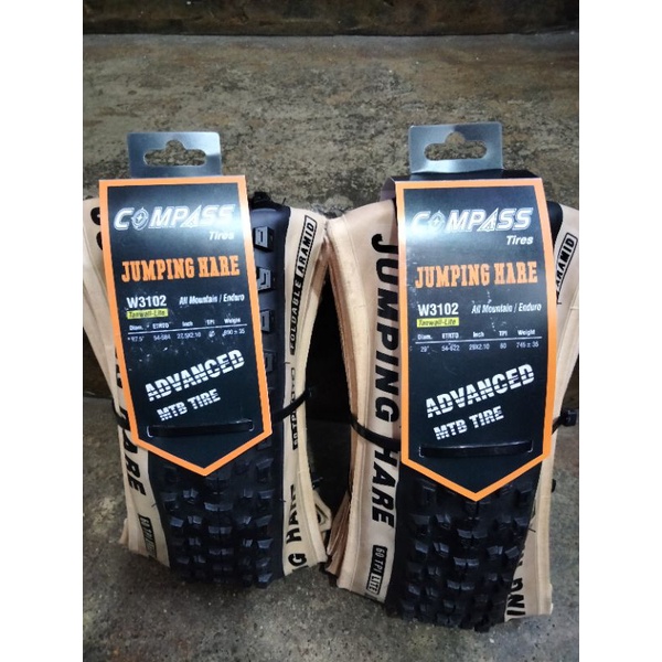 27.5"x2.10 COMPASS Tires Advanced MTB TYRE Yellow Edge Jumping | Shopee ...