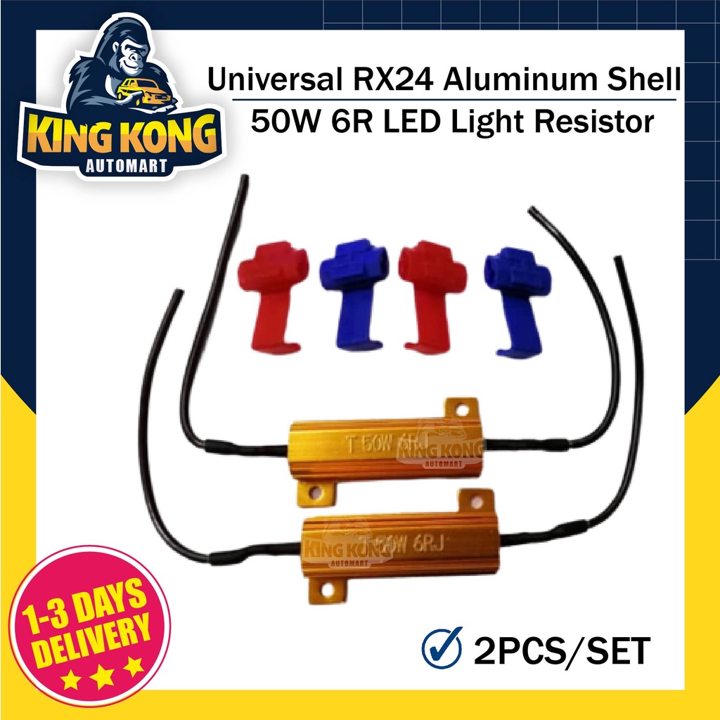 Universal RX24 Aluminum Shell 50W 6R LED Light Resistor (PC/SET ...