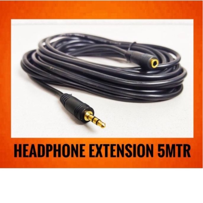 [READY STOCK]HANDPHONE HEADPHONE EXTENSION CABLE STEREO PLUG TO STEREO ...