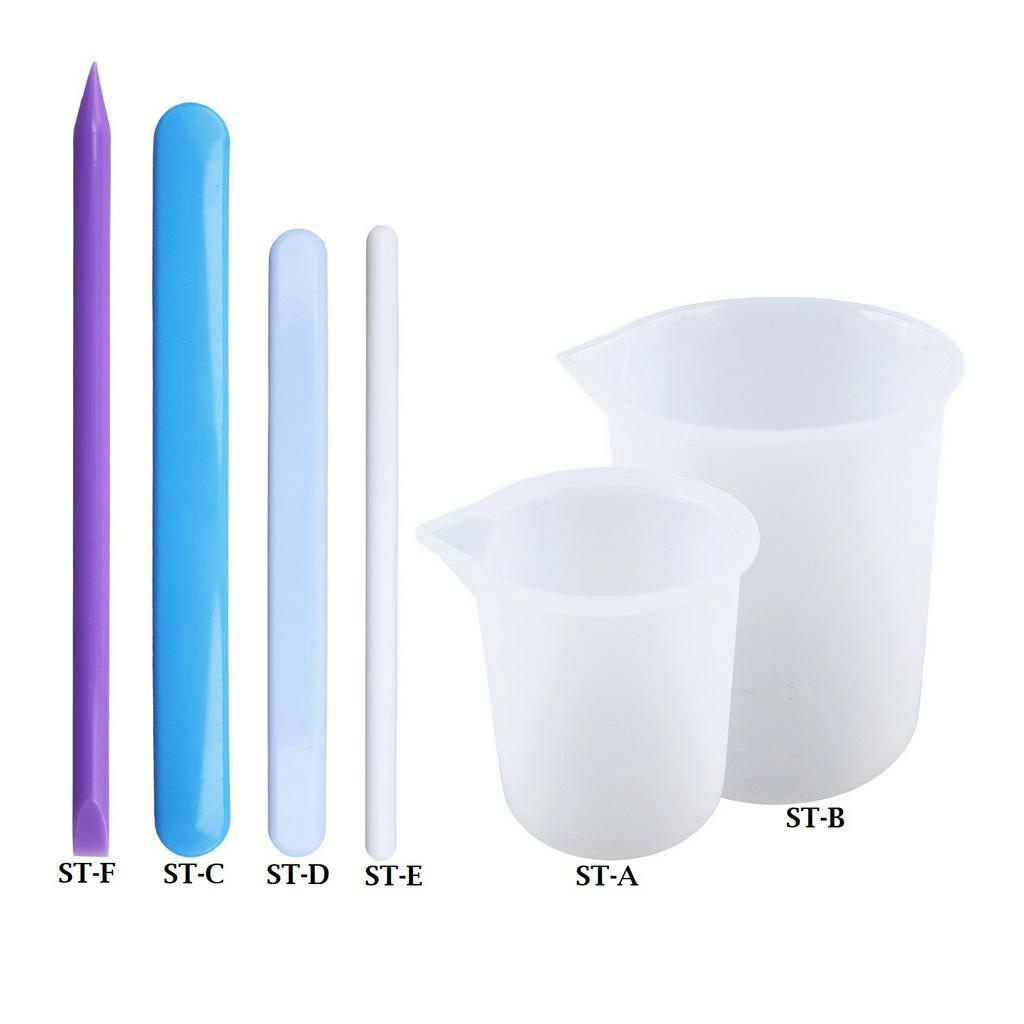 Alatan Acuan Cawan Silikon - Silicone Cup Stick Tools for DIY Epoxy ...