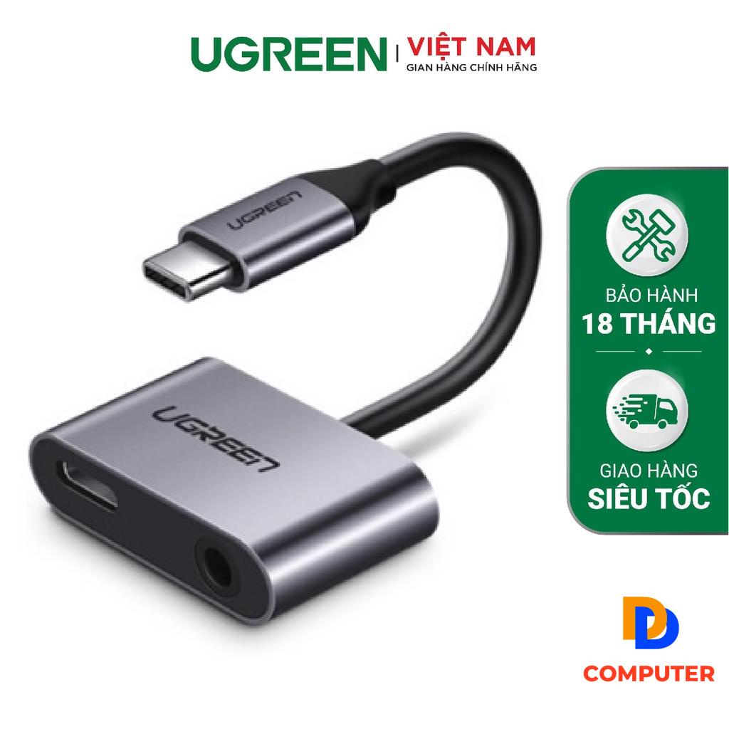 Ugreen 50596 USB type-C to 3.5mm conversion Adapter supports USB-C charging port without DAC ...