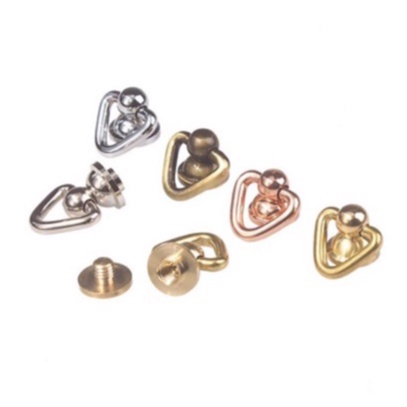 Thick Type Solid Triangle Ring Swivel Hook Chicago Screw Rivet Screw ...