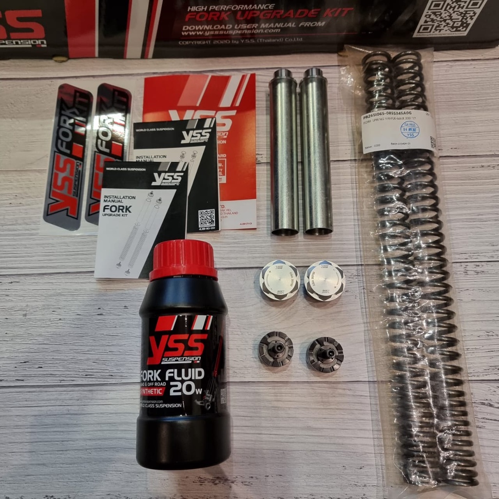 YAMAHA XMAX Original YSS Racing Spring Kits FORK UPGRADE KIT SET FORK ...