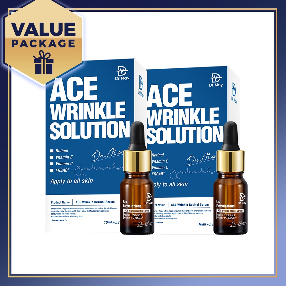 Dr May Ace Wrinkle Solution 10ml x2 | Shopee Malaysia