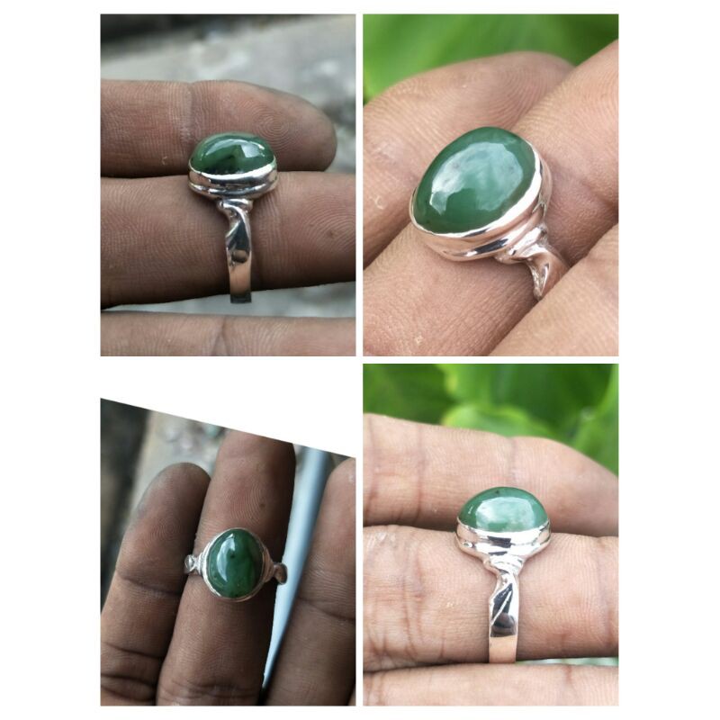 batu giok sojol asli ikatan perak | Shopee Malaysia