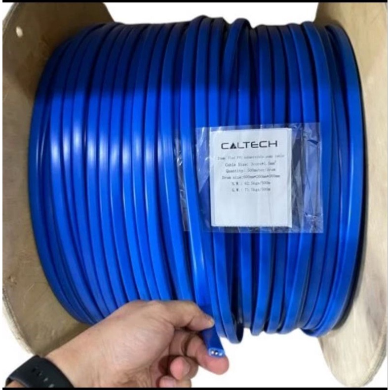 Cable 3 Core x 1.5 mm Caltech Flat Flat Flat Blue Submersible Pump 10 M ...