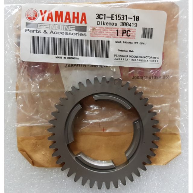 [ 3C1-E1531-10 / BK6-E1531-00 ] BALANCE WEIGHT GEAR Y15ZR FZ150 R15 ...