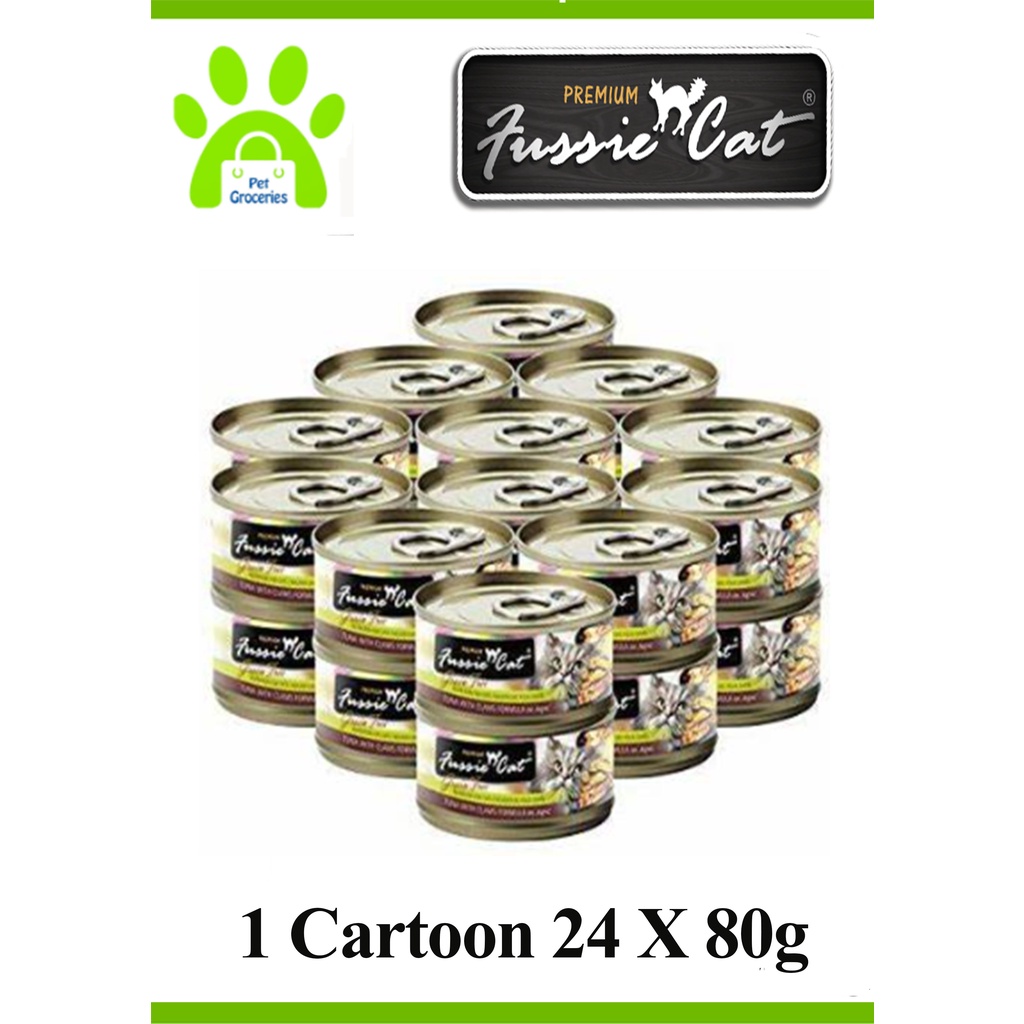 Fussie Cat Black Label Can Food 80g x 24 cans | Shopee Malaysia
