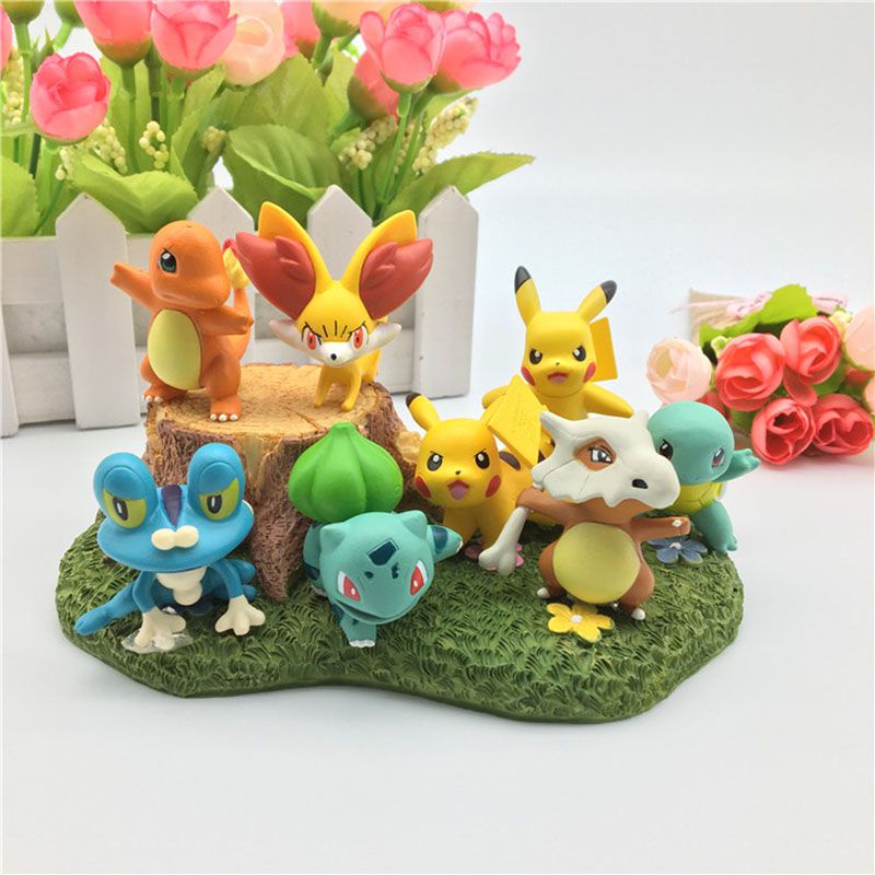 Character Pokemon 4CM Anime Action Toy Figure Model Cubone Bulbasaur ...