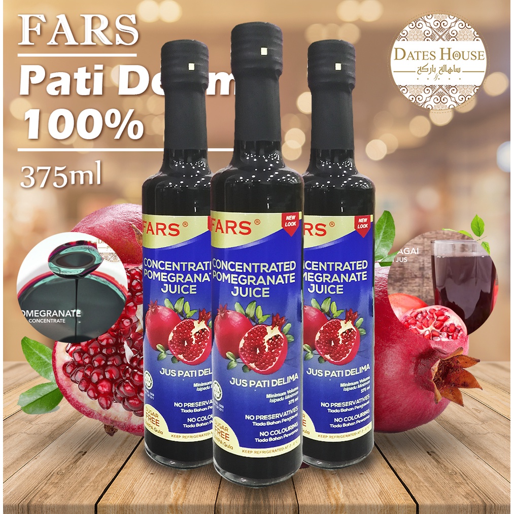 Fars Pati Delima / Fars Pomegranate concentration 100% Pure No Sugar 375ml | Shopee Malaysia