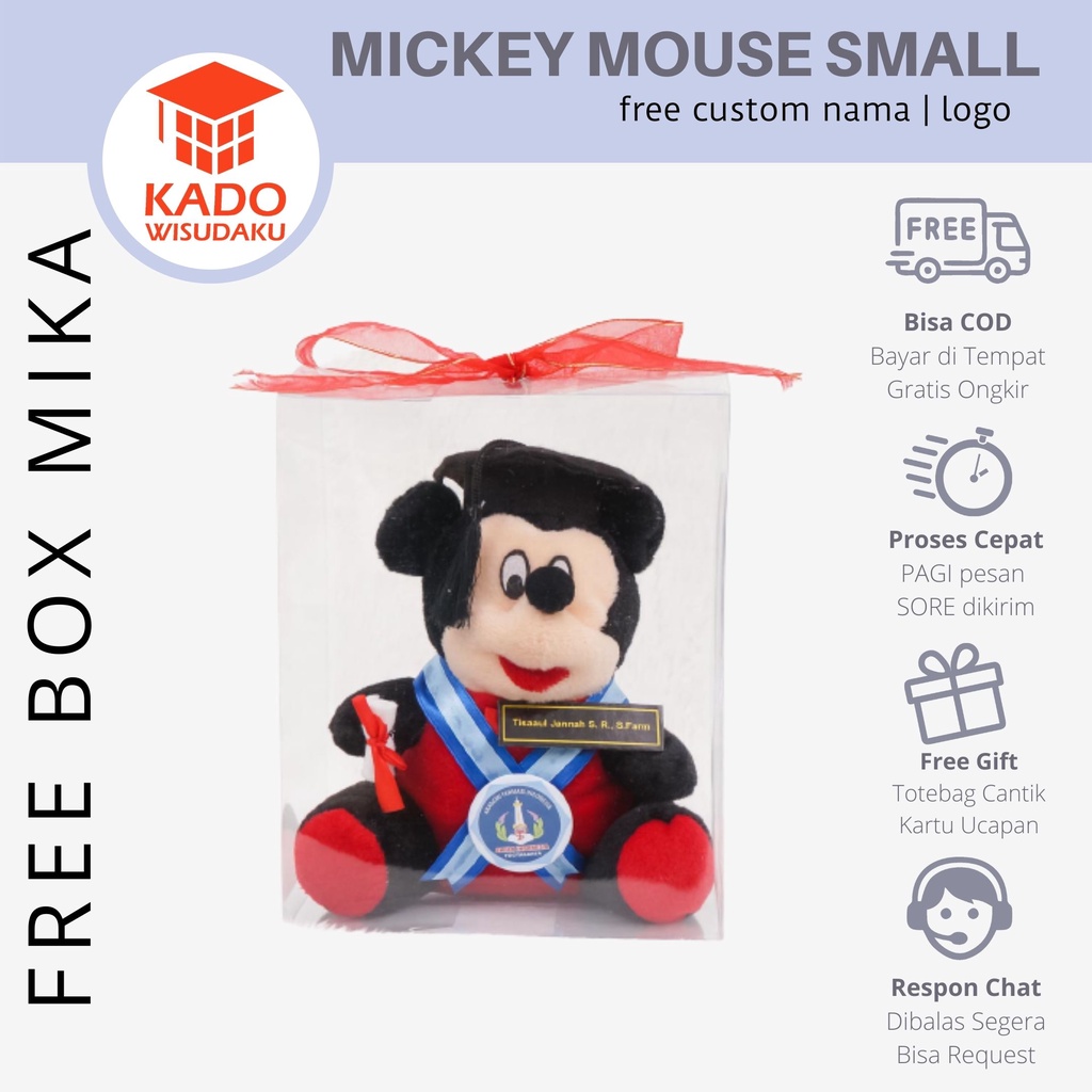 Mickey Mouse Small Box Mika Graduation Doll | Shopee Malaysia
