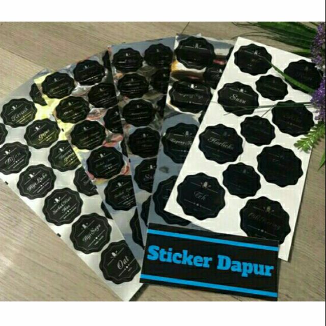 Sticker Dapur / Label Rempah @ Bahan Masak Di Dapur / Kitchen Labels ...
