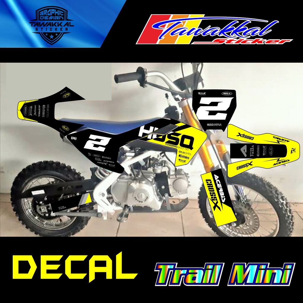 REPLIKA MESIN Mini MXGP 27 Trail Decal Motorcycle Sticker Husq Replica ...