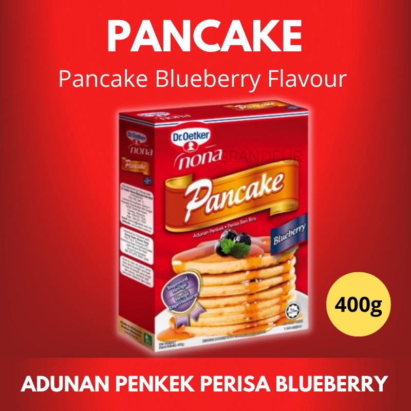 Oetker Nona Pancake Blueberry Flavour Flour Instant Cake Premix Penkek ...