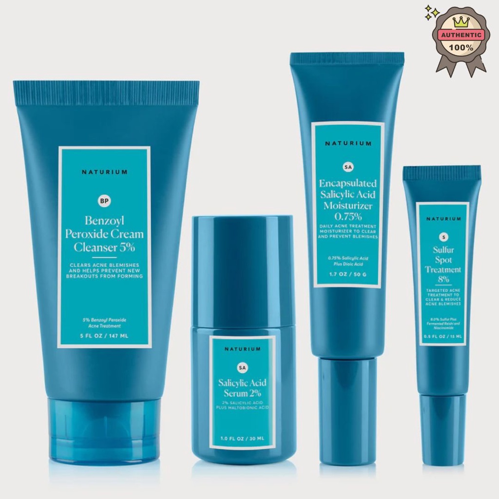 Naturium Acne Cleanser/Serum/Treatment/Moisturizer Encapsulated ...