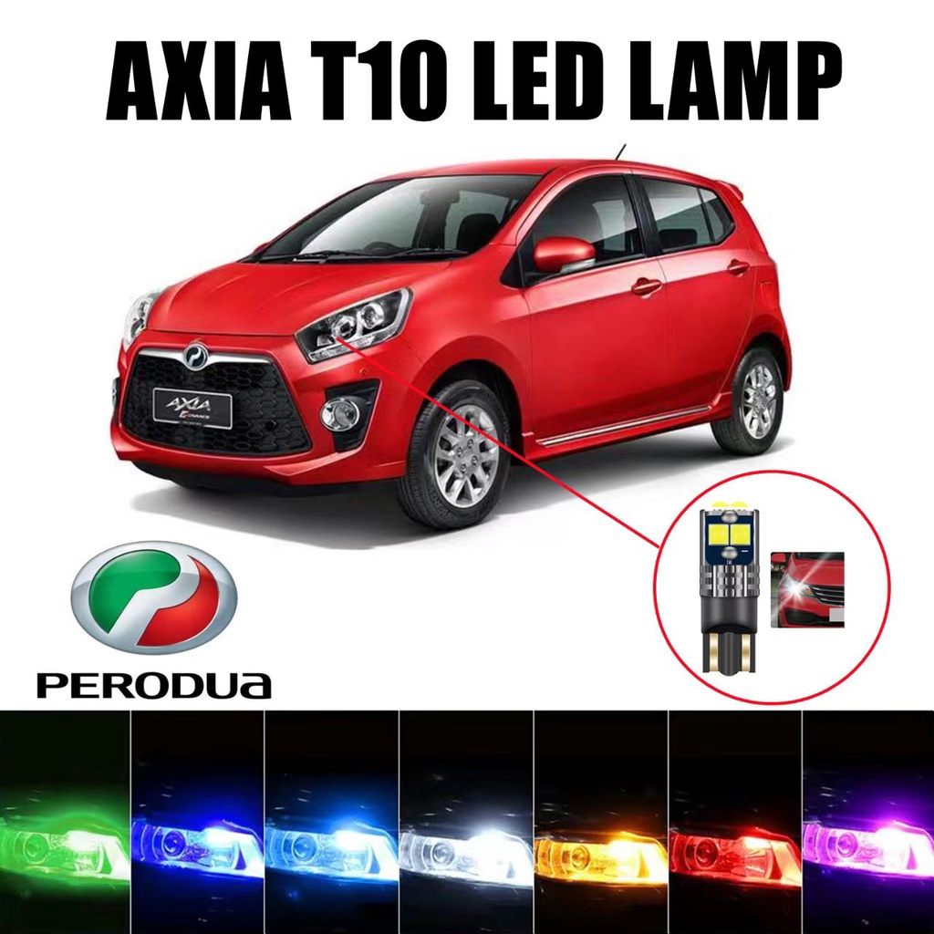 1PC LED Perodua Axia T10/W5W Bulb Small Headlight Axia lamp LED Dome ...