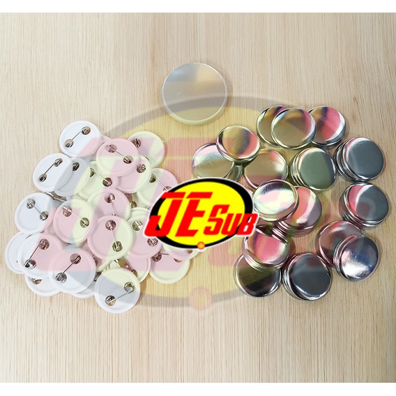Button Badge Pin 25mm (100pcs/pack) | Shopee Malaysia