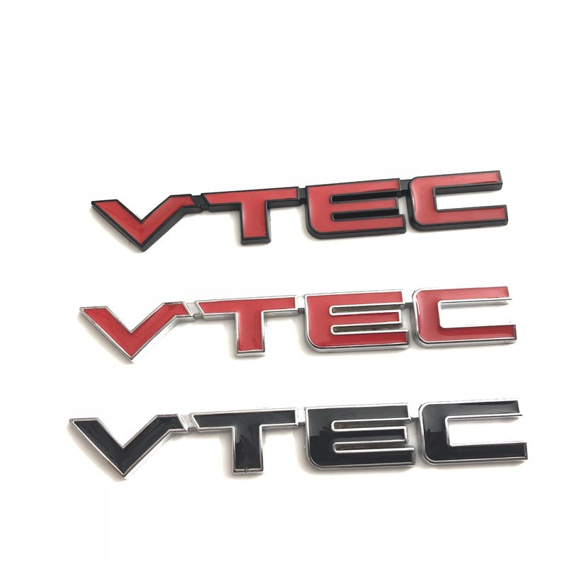 Metal VTEC metal logo Car Sticker Rear Trunk Emblem Tail Badge for ...