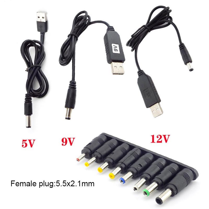 USB to DC Power Cable Universal Jack Charging Cable Power Connector ...