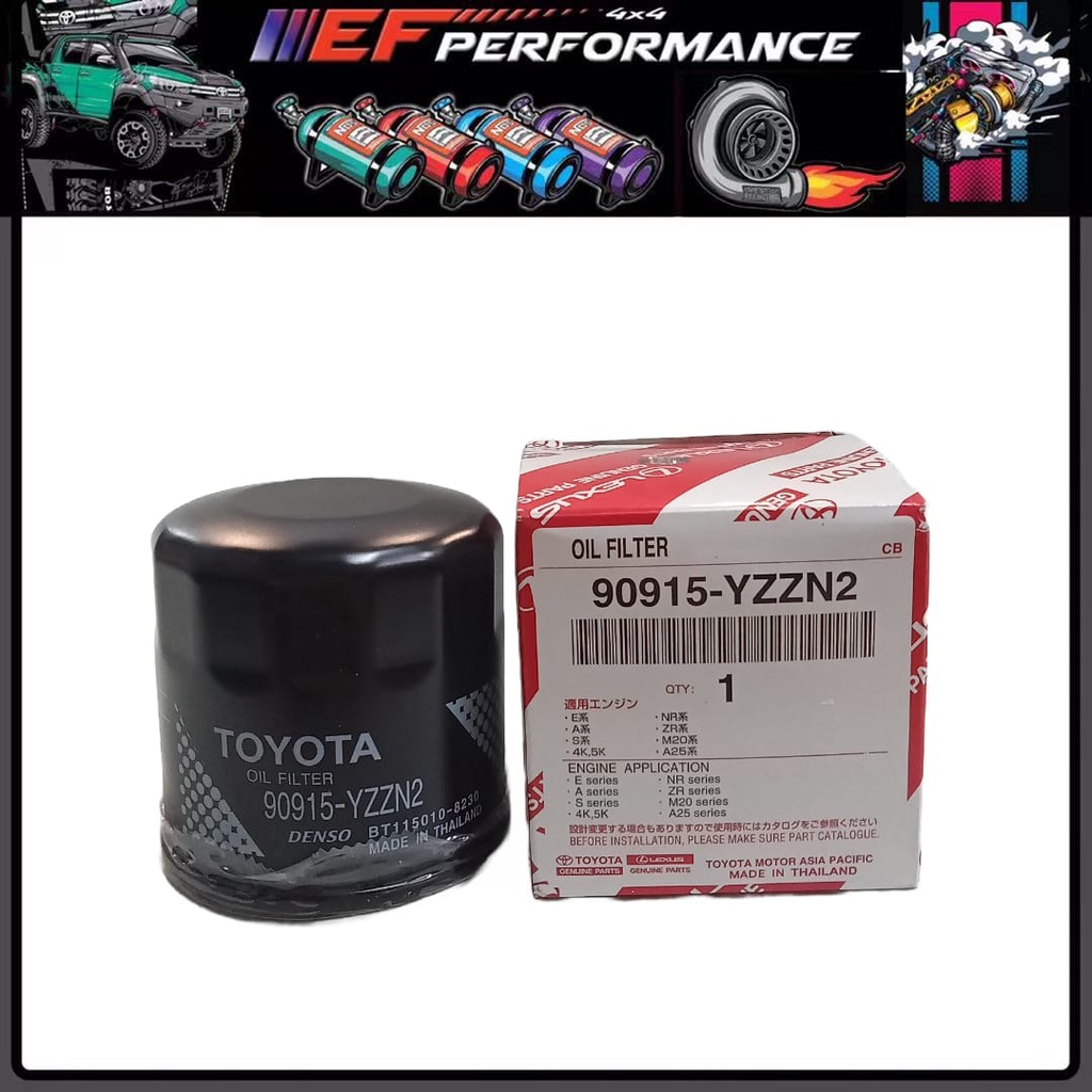 (100% Genuine)Toyota Genuine 90915-YZZN2 Oil Filter - Altis, Avanza ...