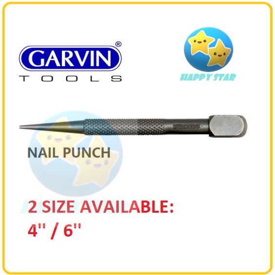 4" 6" GARVIN NAIL PUNCH SETTER CNC LATHE MACHINE HAND TOOLS TOOL DIY ...