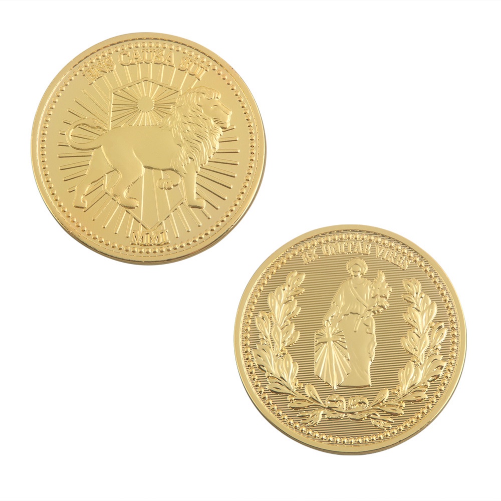 John Wick Electroplate Gold Coin The Fame Keanu Reeves Collecting Coins ...