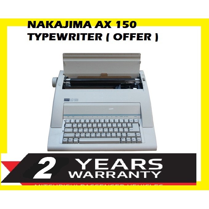 NAKAJIMA TYPEWRITER AX150 ELECTRONIC MACHINE ( 2 YEARS WARRANTY ...