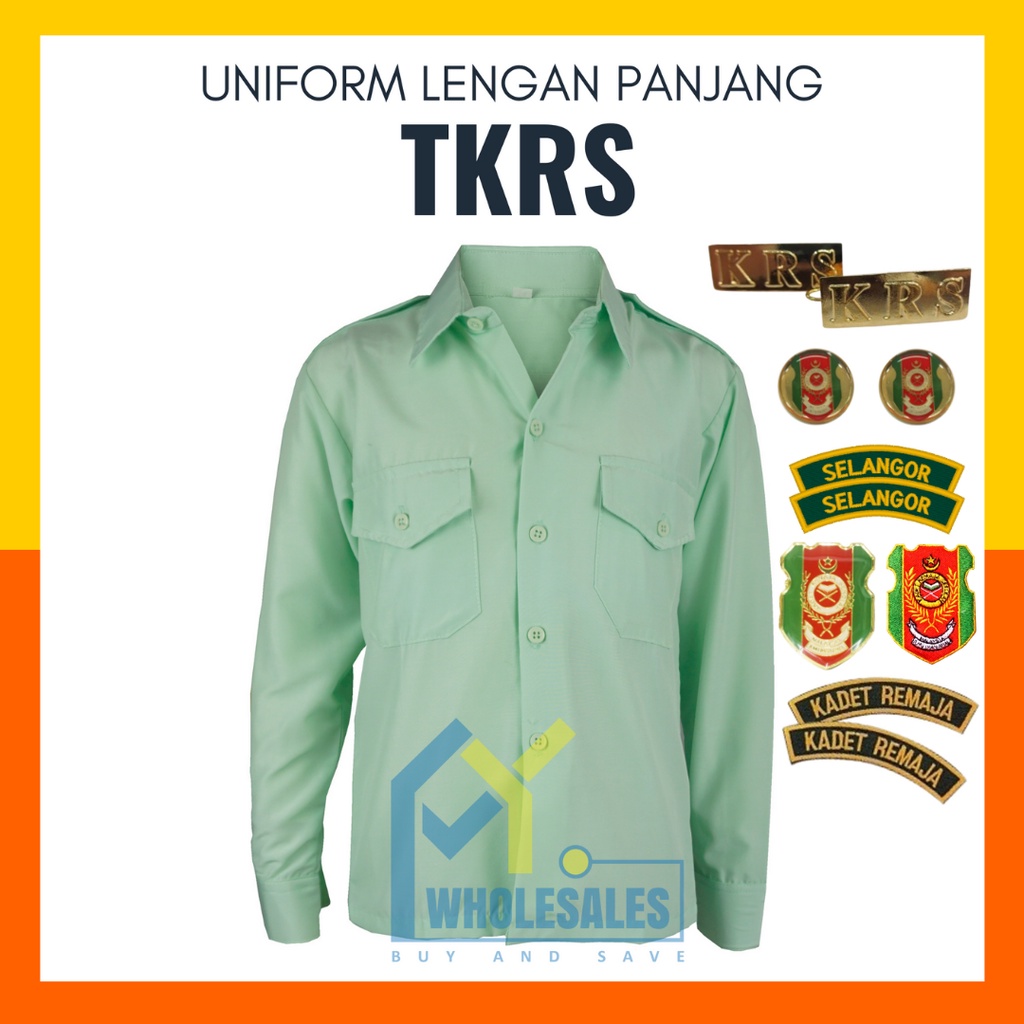 UNIFORM KADET TUNAS REMAJA SEKOLAH TKRS ( LENGAN PANJANG ) - K006LS ...