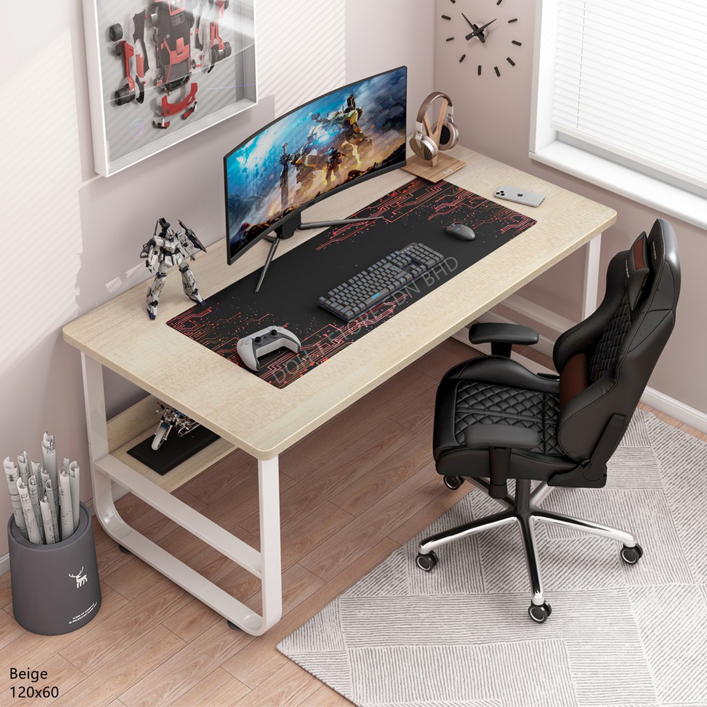 Modern Home Office Table Study Table 120x60cm Living Room Wood Table ...